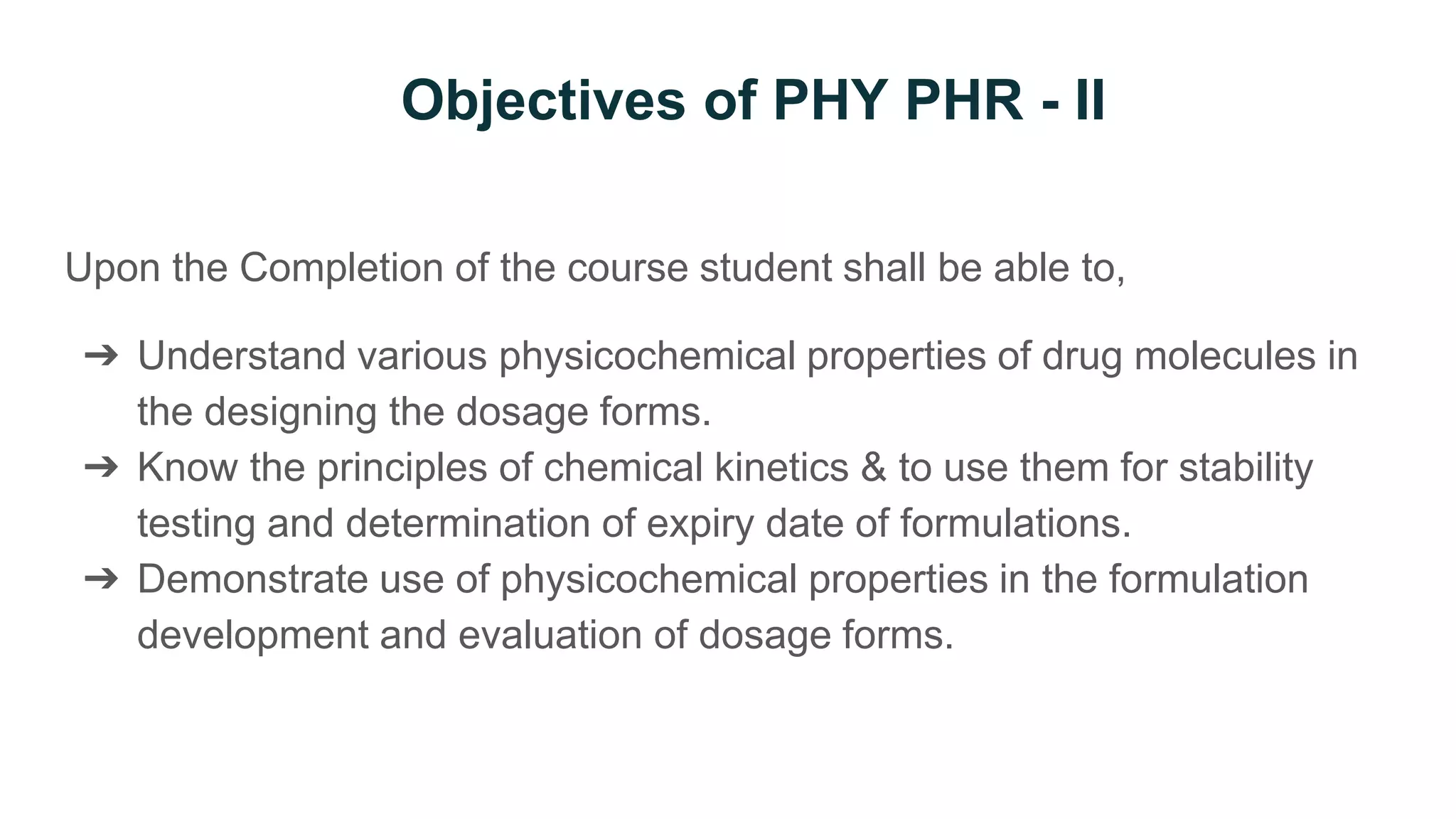 Physical Pharmaceutics II | PPTX