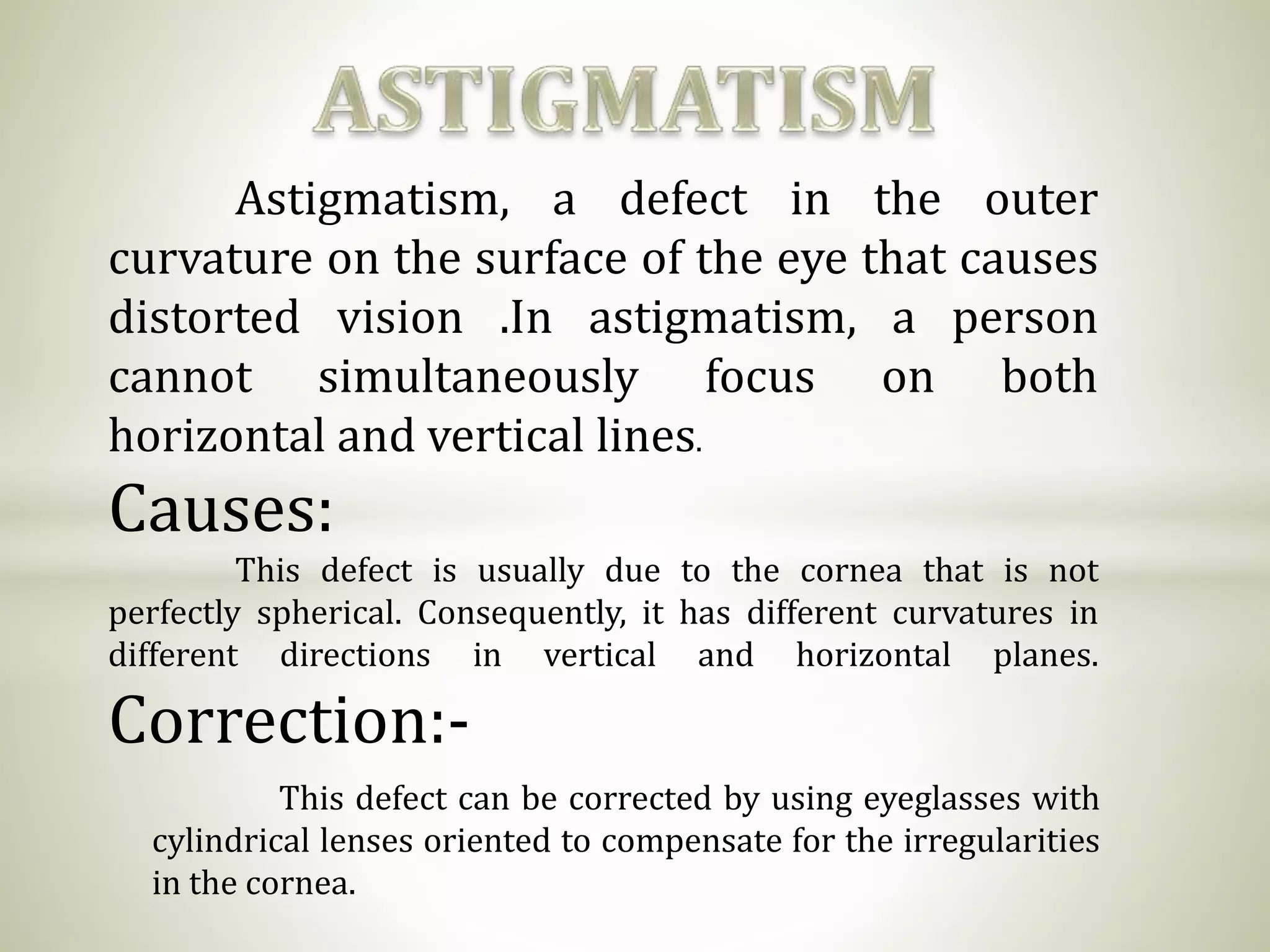 defects of eye class 10 phy | PPTX