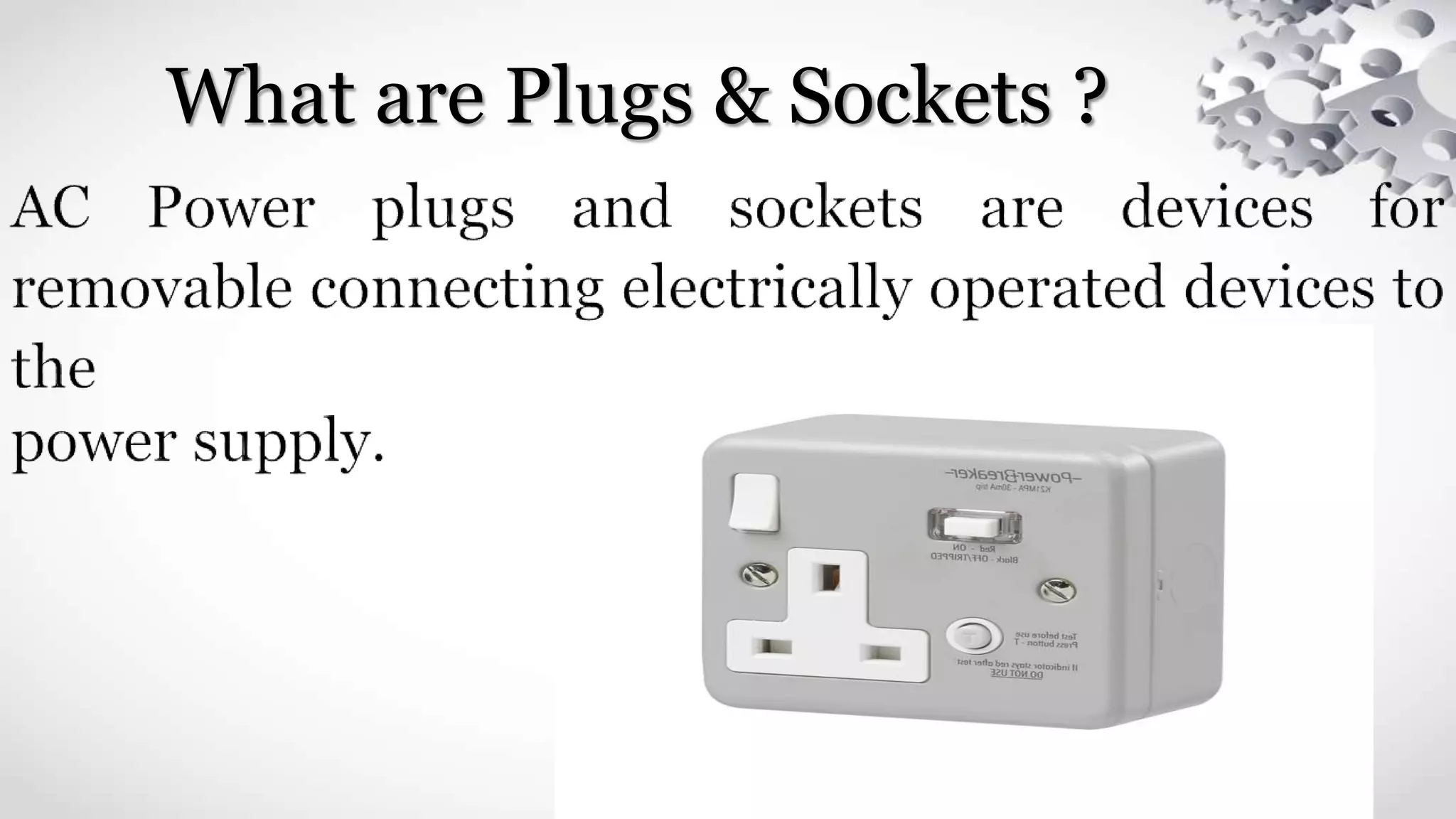 Three Pin Plug & Socket | PPTX