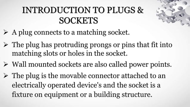 Three Pin Plug & Socket | PPTX | Computer Networking | Computing