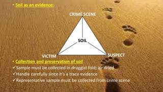 An overview of soil as a physical evidence.pptx | Crime & Harmful Acts ...