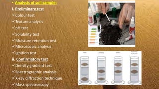 An overview of soil as a physical evidence.pptx | Crime & Harmful Acts ...