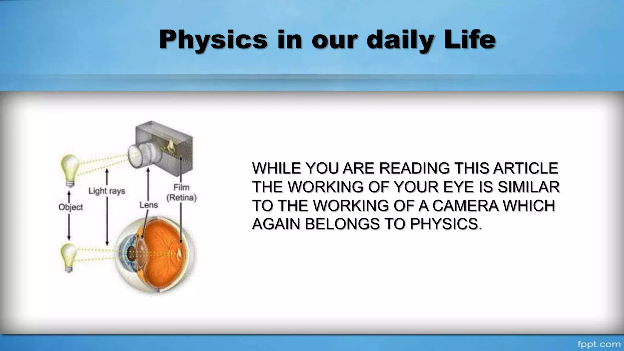 Physics in day to day life | PPTX