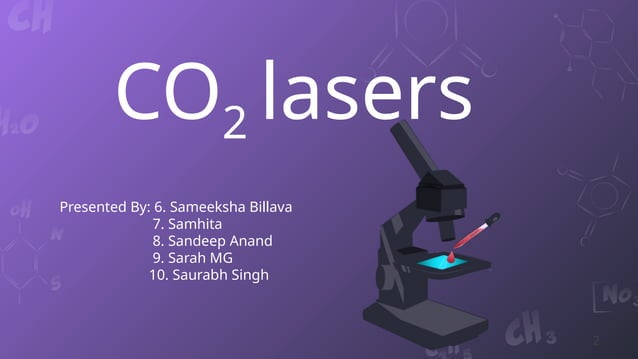 Co2 lasers presentation in Engineering Physics | PPTX