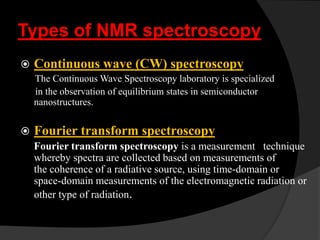 NUCLEAR MAGNETIC RESONANCE | PPTX