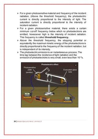 THE PHOTOELECTRIC EFFECT !!!!!! | DOCX