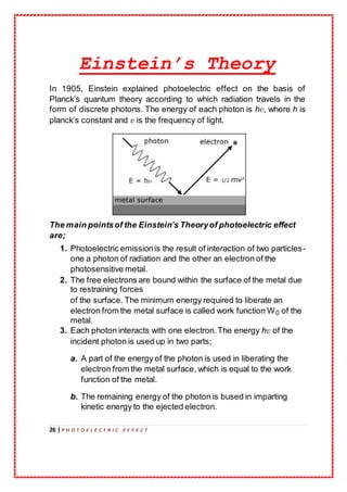 THE PHOTOELECTRIC EFFECT !!!!!! | DOCX | Chemistry | Science