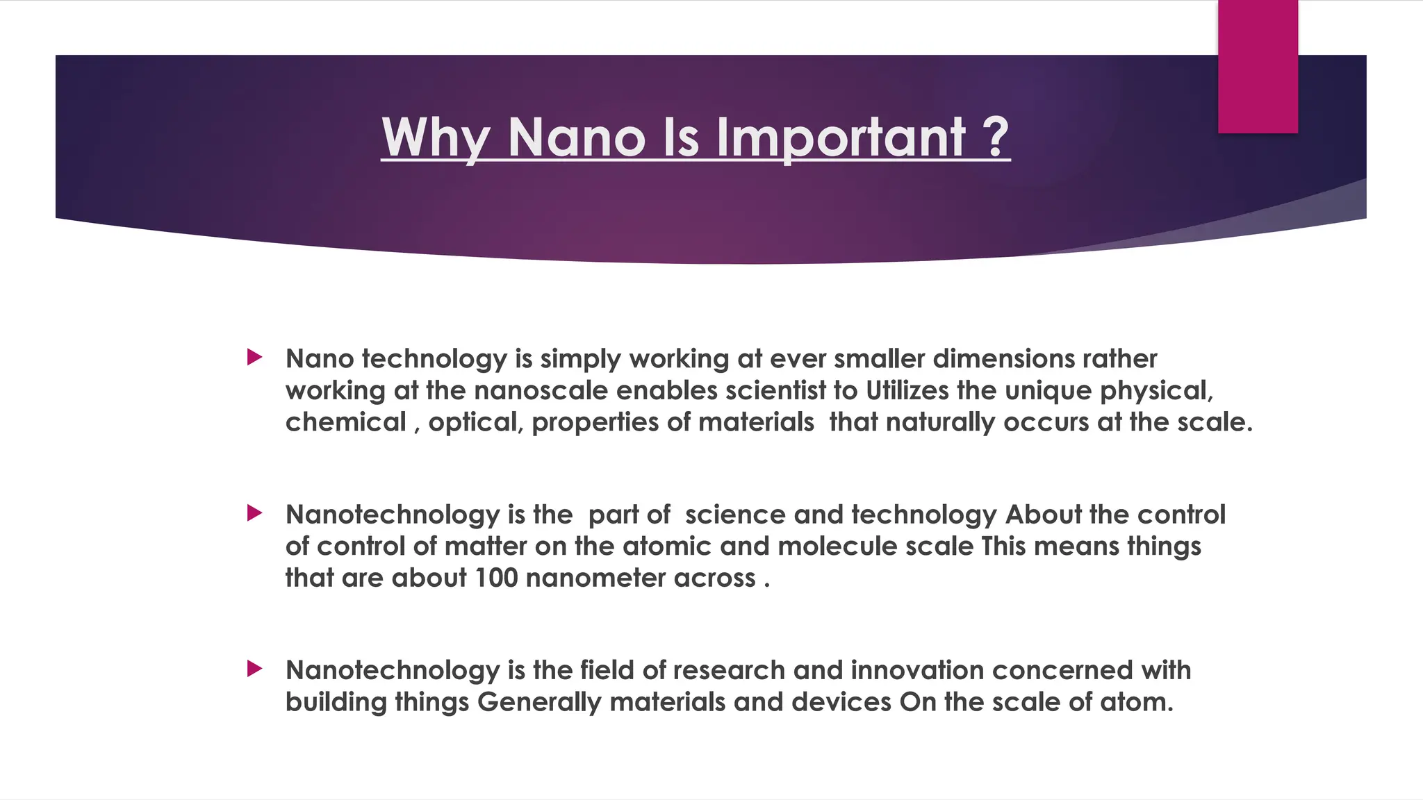 PHYSICS PROJECT ON - NANOTECHNOLOGY- 2.pptx | Chemistry | Science