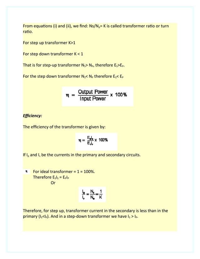 Step-down transformer Physics project Class 12 CBSE Final | PDF ...
