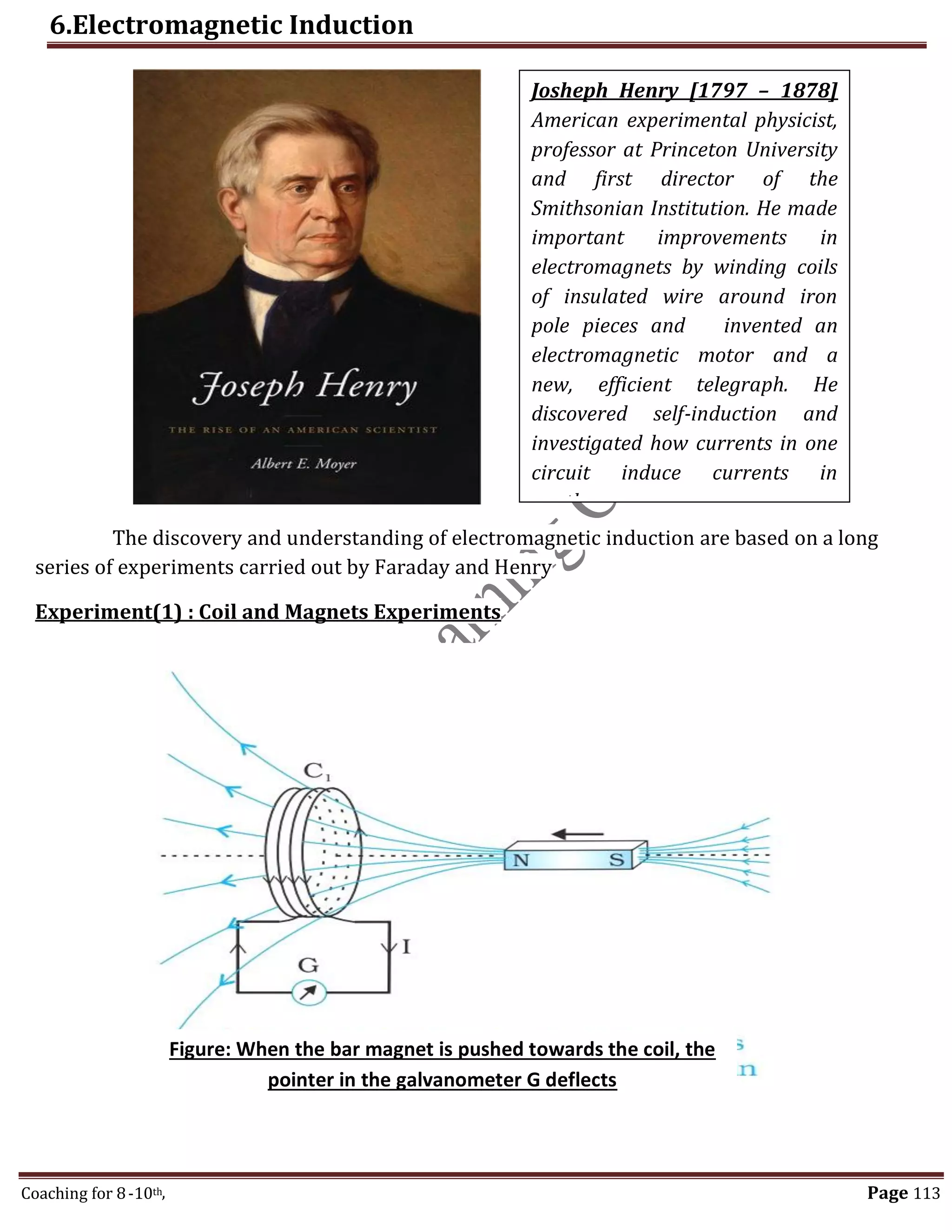 PHY PUC 2 Notes Electromagnetic induction | PDF