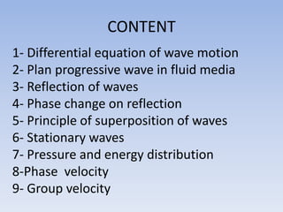 Wave motion bsc | PPTX
