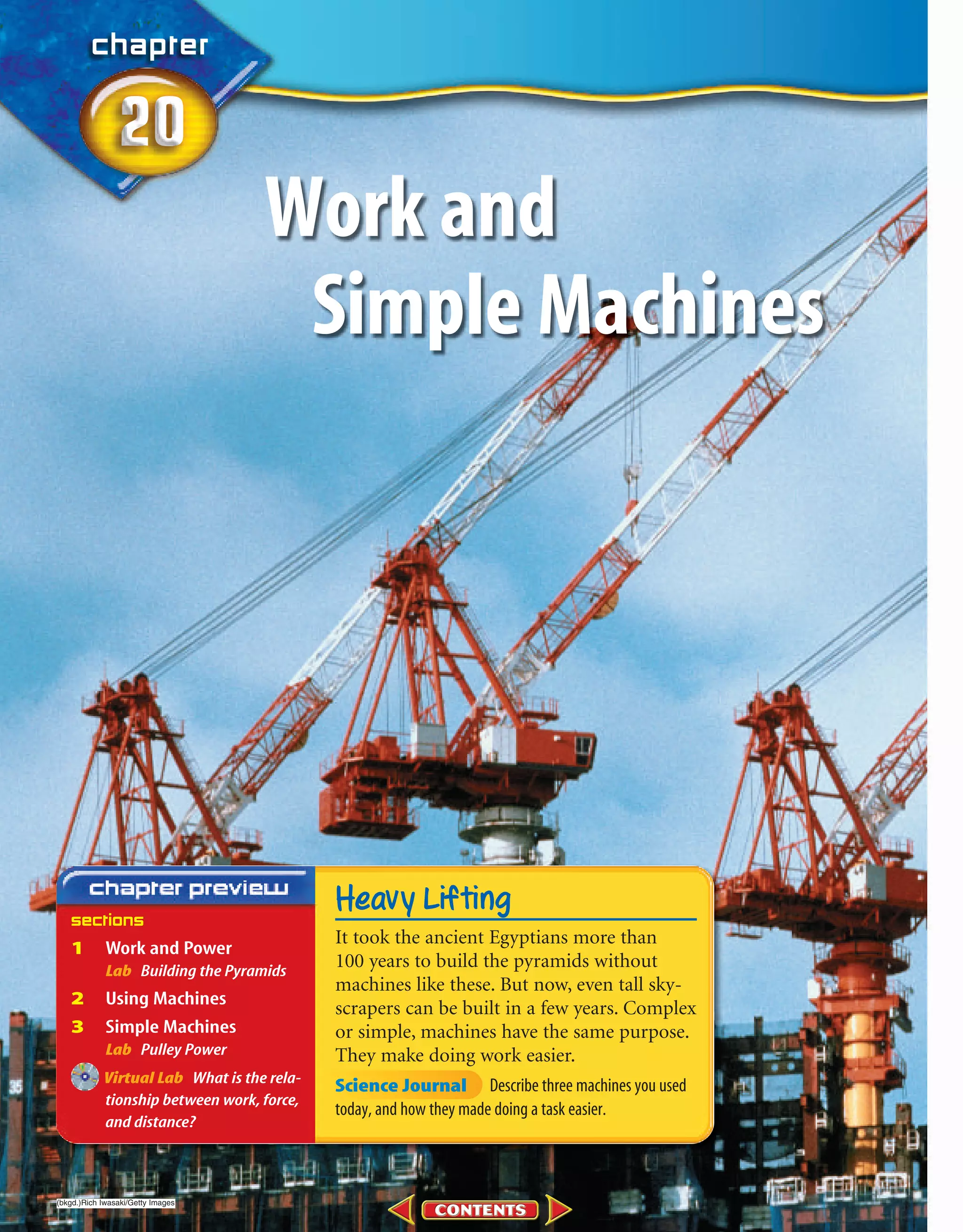 Physics Work and simple machines | PDF
