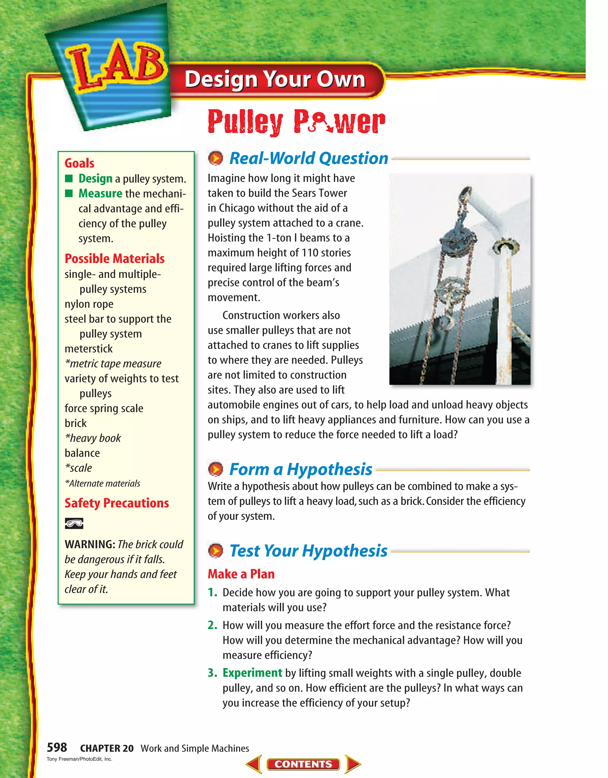 Physics Work and simple machines | PDF