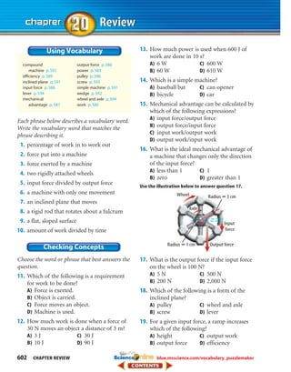 Physics Work and simple machines | PDF