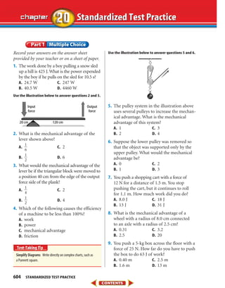 Physics Work and simple machines | PDF