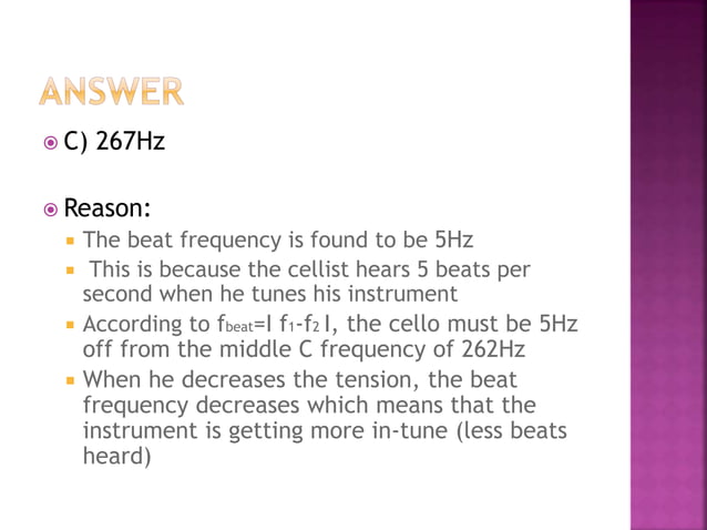 Phys 101 learning object lo7 8 beats | PPT