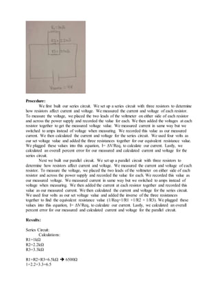 Phys 102 formal simple dc circuits lab report | PDF