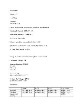 Phys 102 formal simple dc circuits lab report | PDF