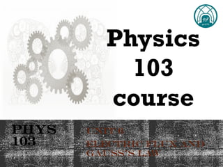 Phys103-Lec.6 2.pptx physics103 selfstudy | PPTX