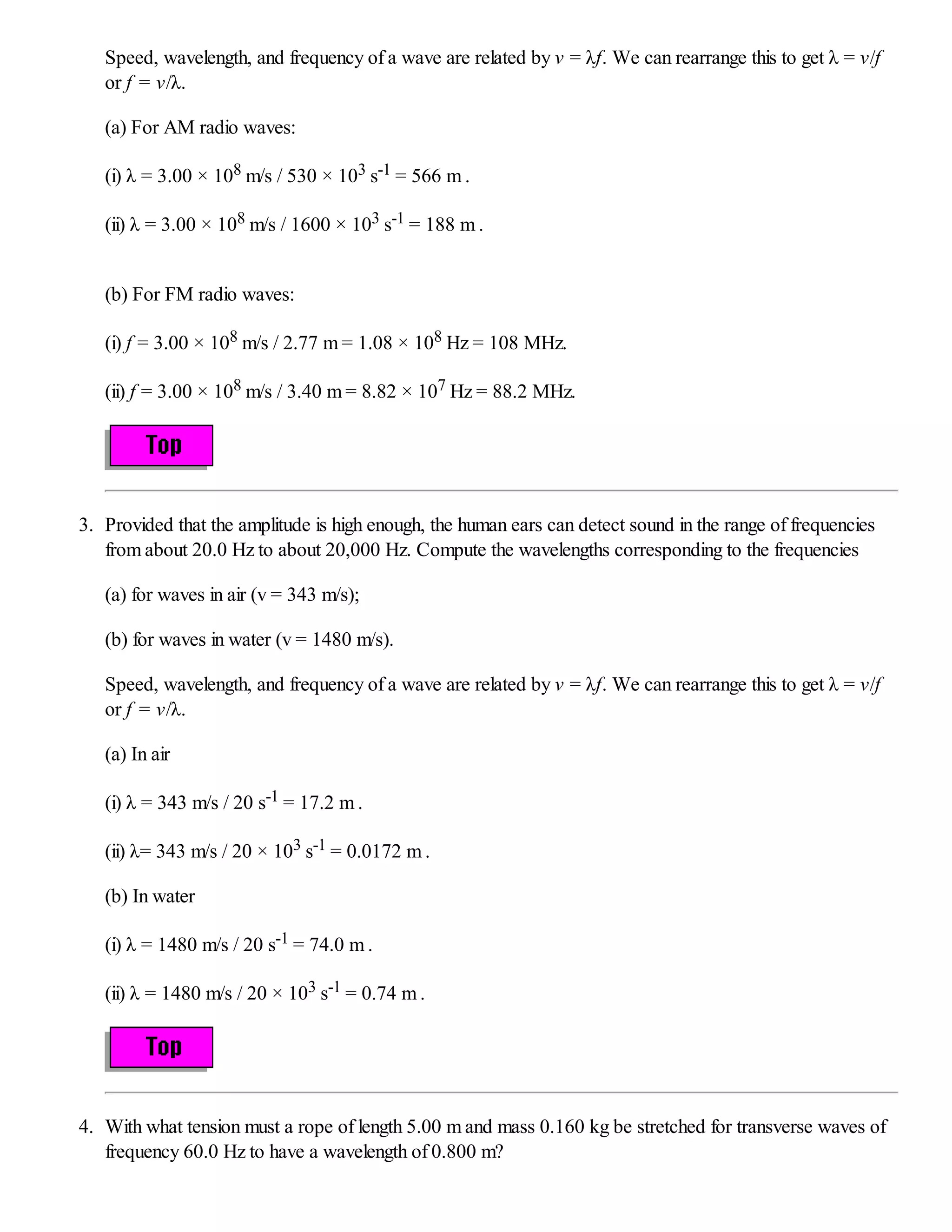 Phys 1100 waves solutions | PDF