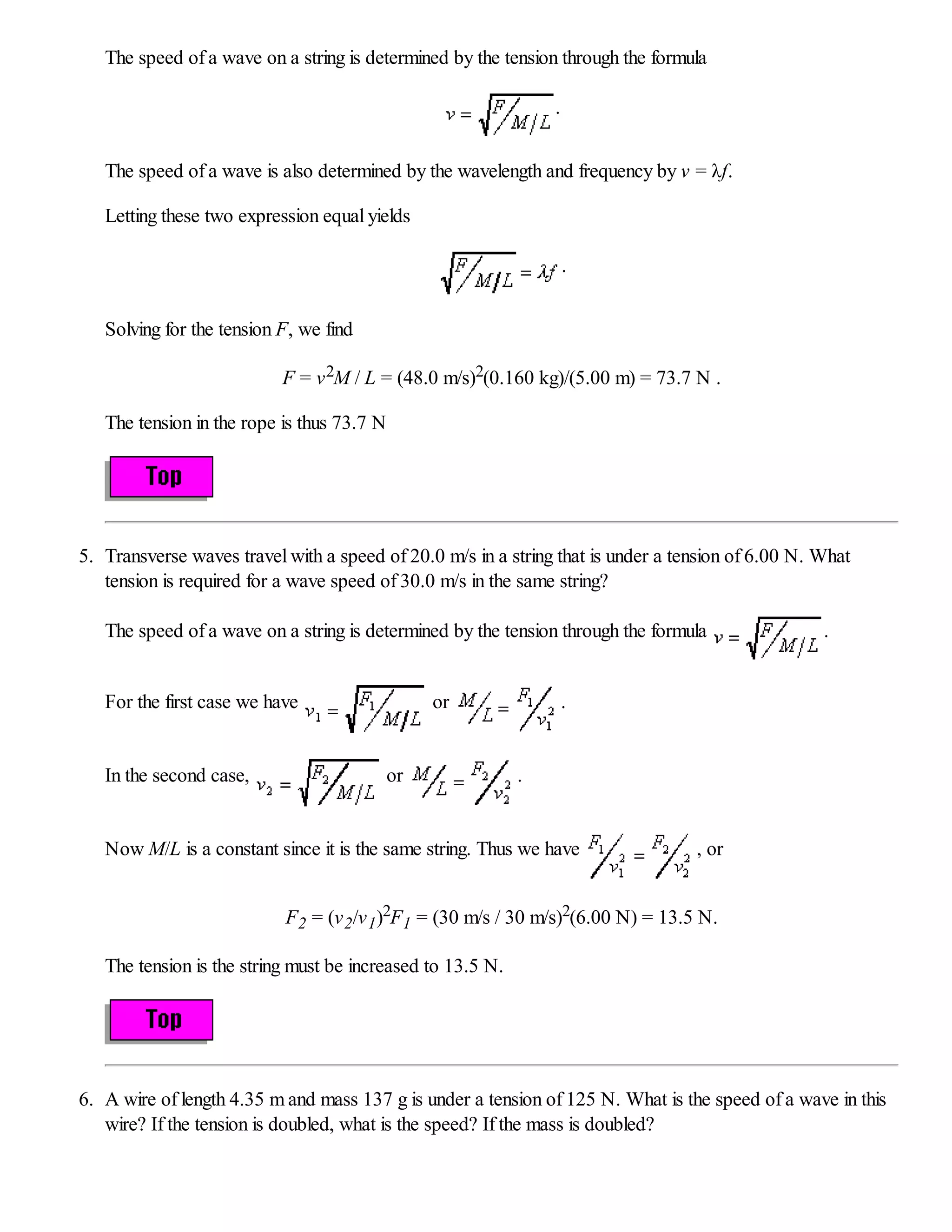 Phys 1100 waves solutions | PDF