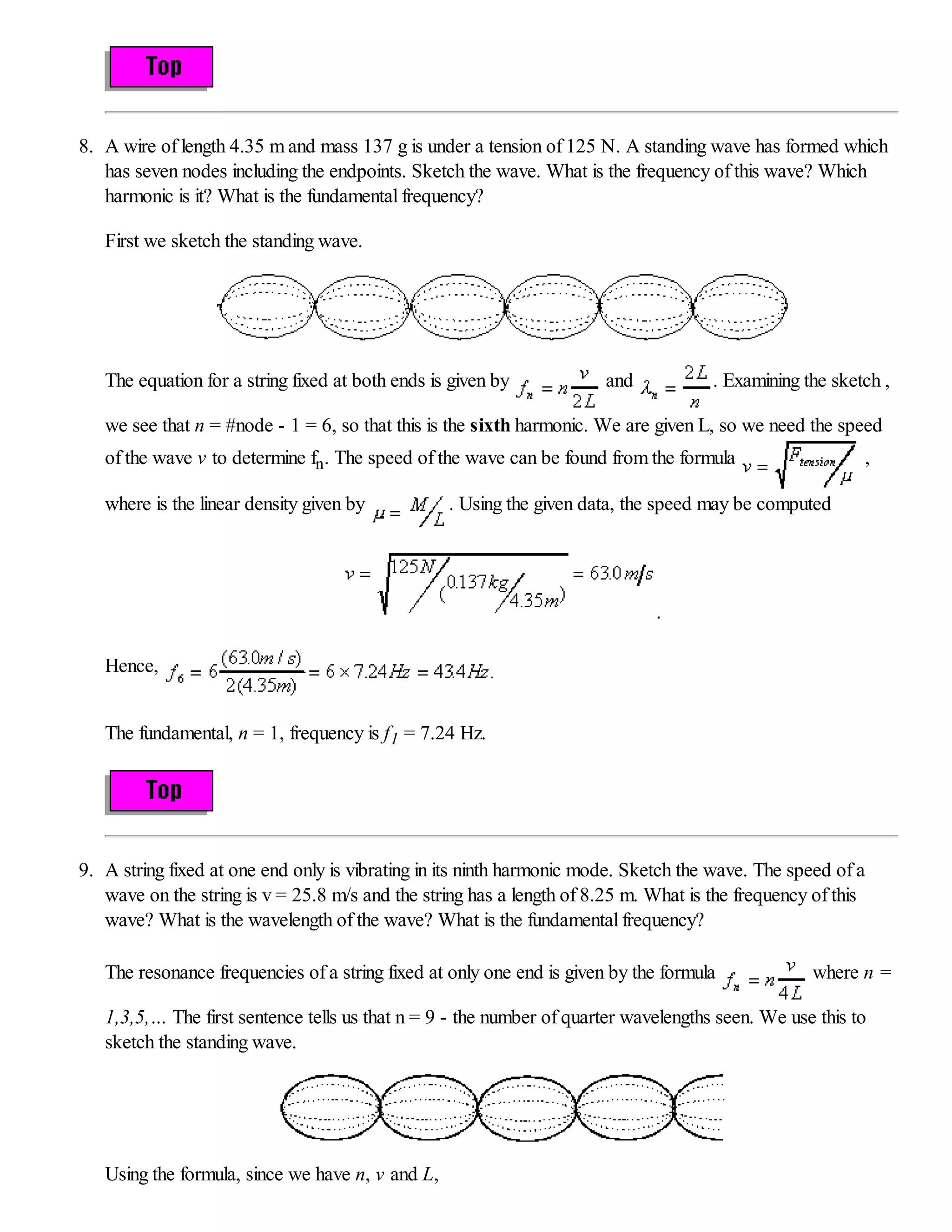 Phys 1100 waves solutions | PDF