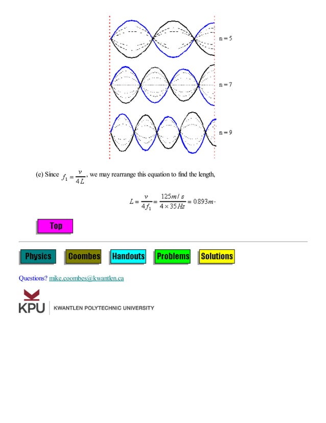 Phys 1100 waves solutions | PDF