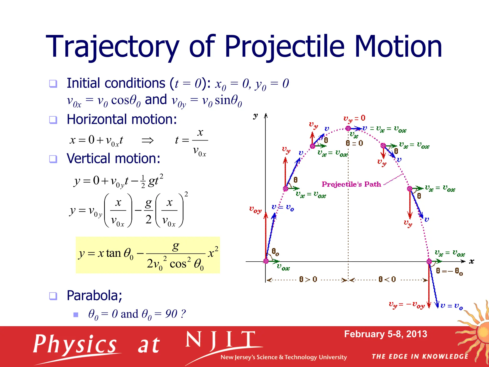 Physics: Motion in Two Dimension, Projectile Motion.ppt