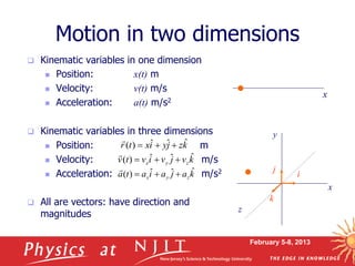 Physics: Motion in Two Dimension, Projectile Motion.ppt