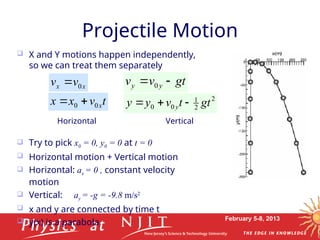 Motion in Two Dimensions - Scalars and Vectors | PPT