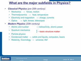 PHYS 1800 Lecture 28 Charge Physics of Technology | PPT