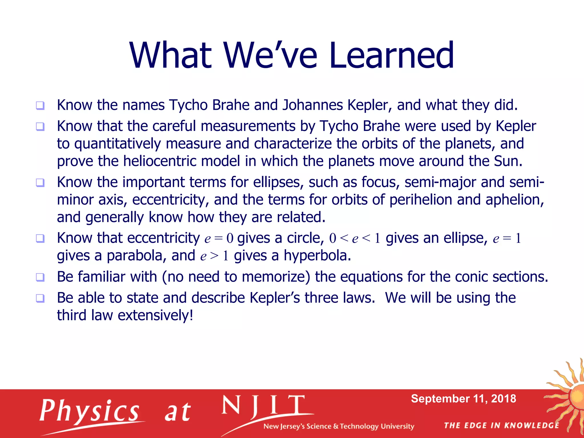 Keplers Law of Motion Physical Science | PPTX