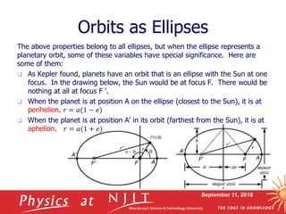 Keplers Law of Motion Physical Science | PPTX