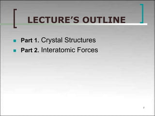 Solid state physics lec 1 | PPTX