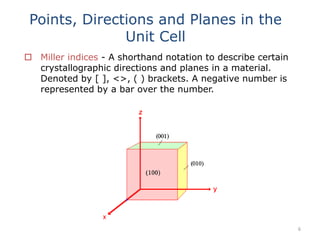 Miller indecies | PPTX