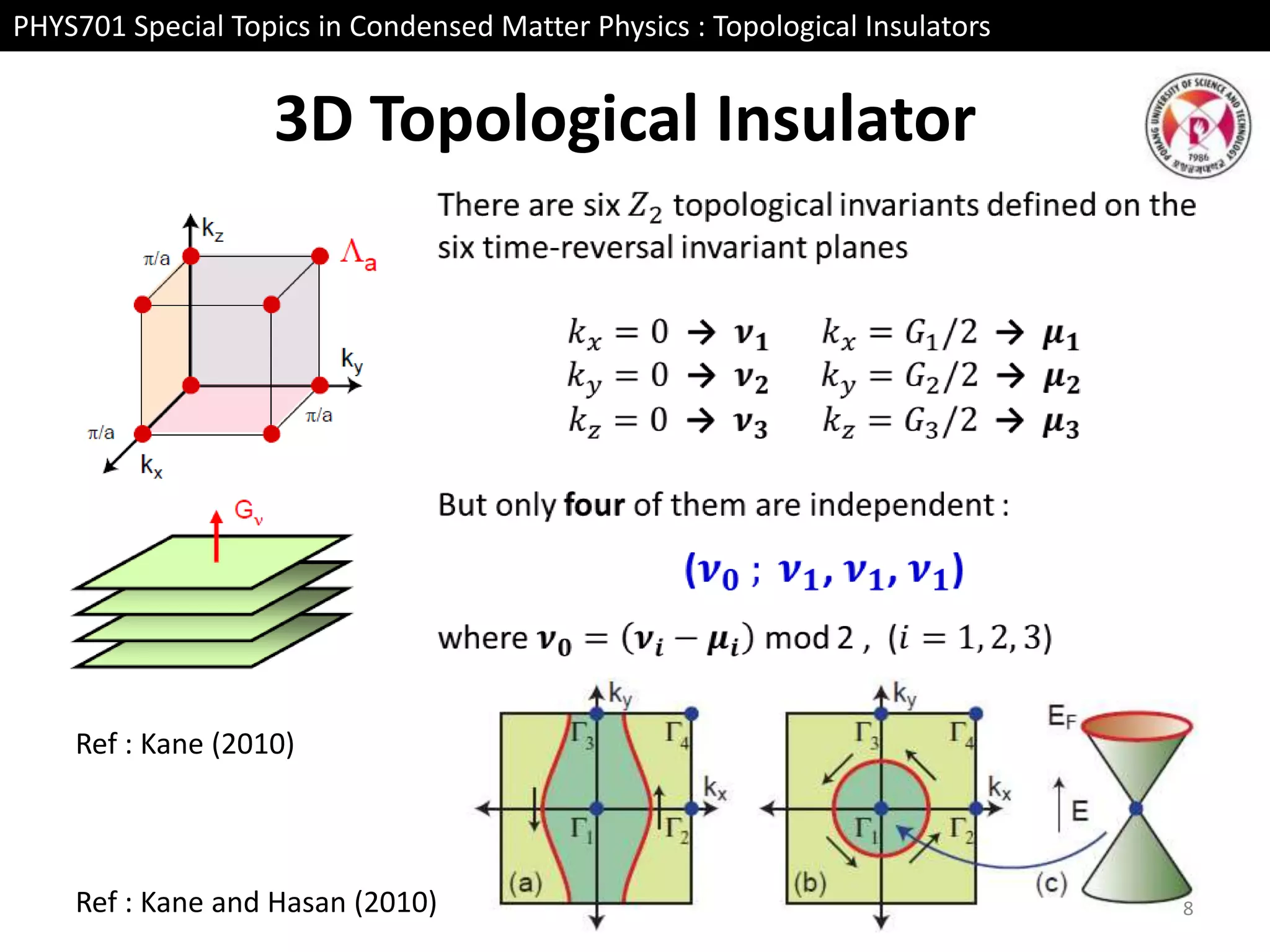 PHYS701 paper review : D. Hsieh et al., Nature, 458, 970-974 (2008) - A topological Dirac ...