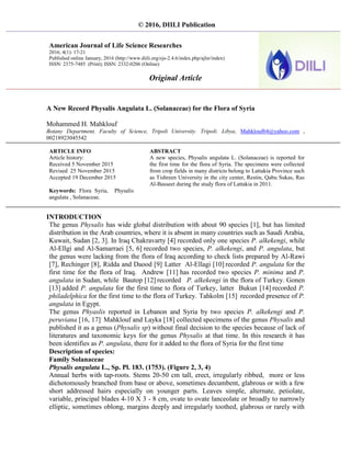 Physalis published | PDF