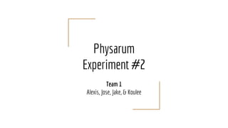 Physarum Experiment 2 | PPT