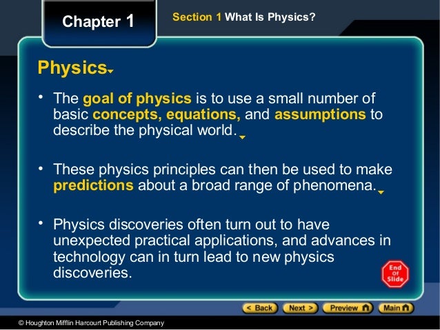 Physic Chapter 1 Lesson 1 What is Physics