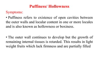 Physciological disorder of tomato | PPTX