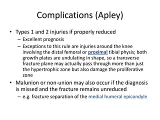 Physeal injuries | PPTX