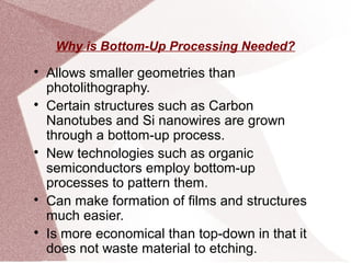 bottom up process for nenometirial | PPT