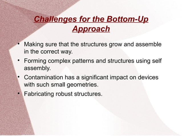bottom up process for nenometirial | PPT