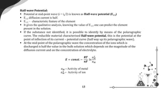 Polarography and Voltammetry | PPTX