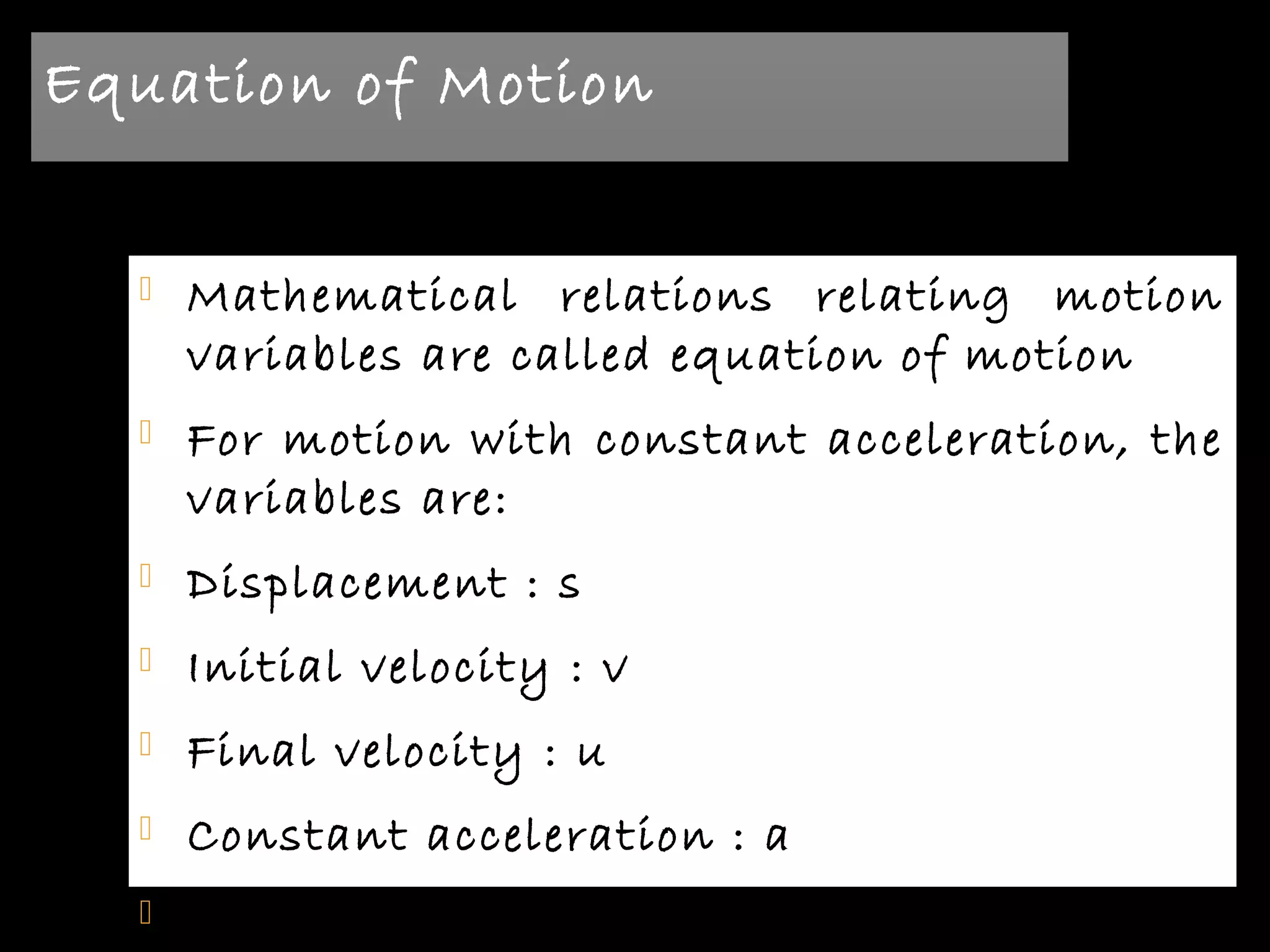MOTION | ODP | Physics | Science