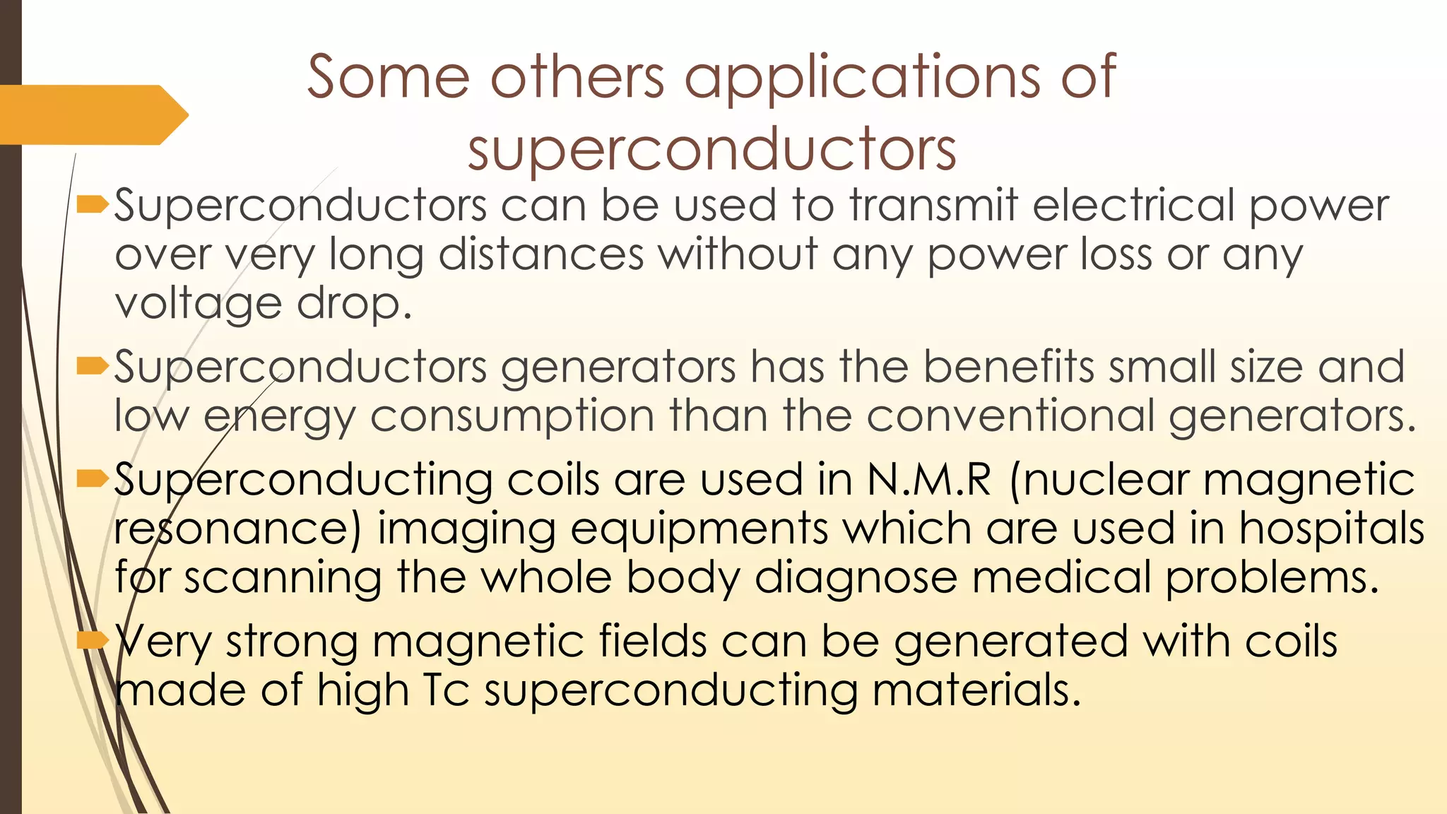 application of superconductor | PPTX