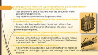 application of superconductor | PPTX