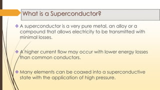 application of superconductor | PPTX