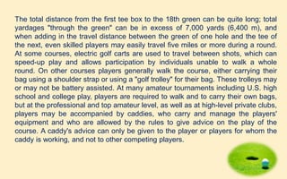 court dimensions & rules and regulations of golf | PPTX