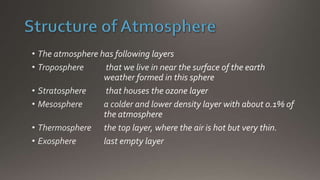 Atmospheric Structure and Composition | PPTX